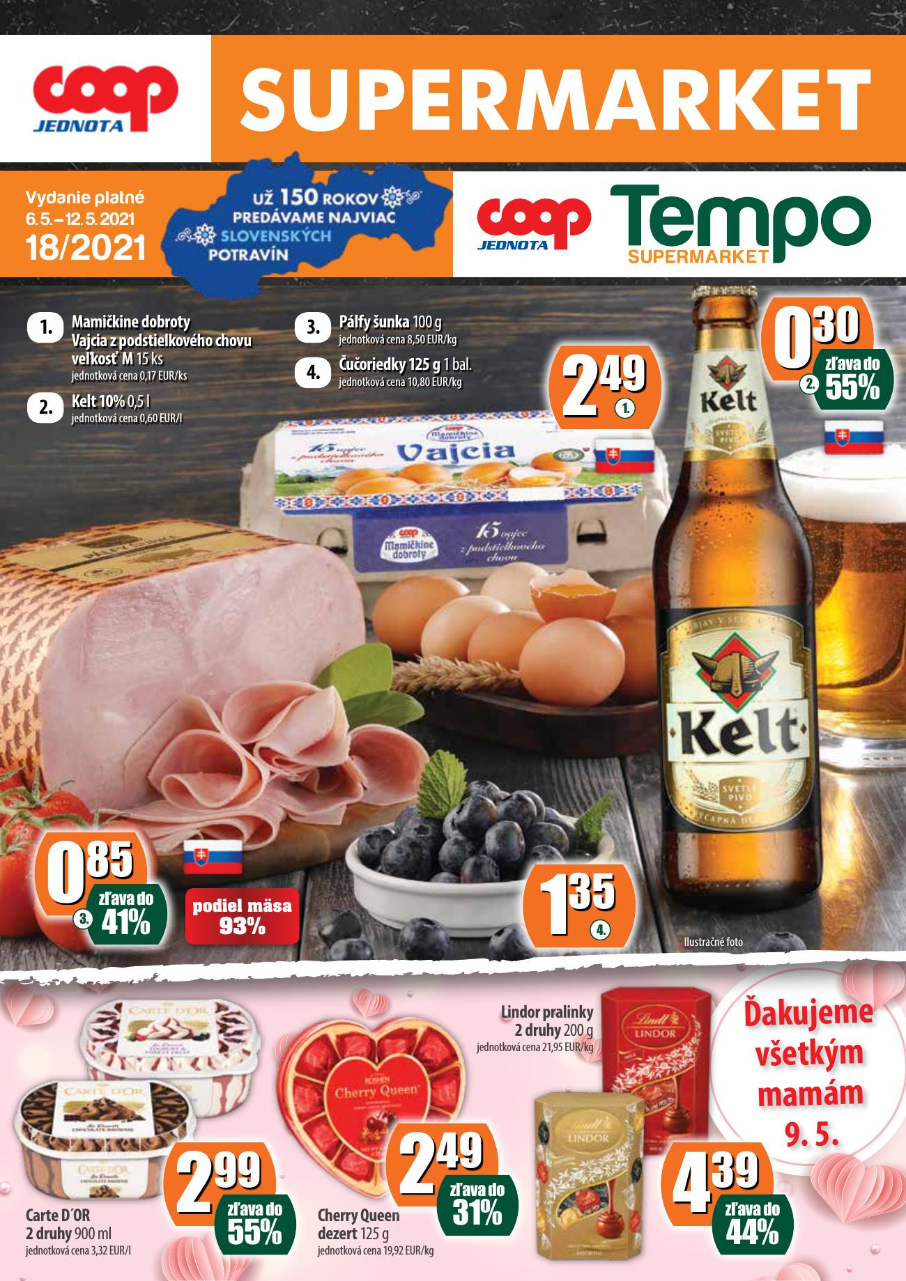 Leták.sk - COOP akciový leták coop supermarket platný od 06.05.2021